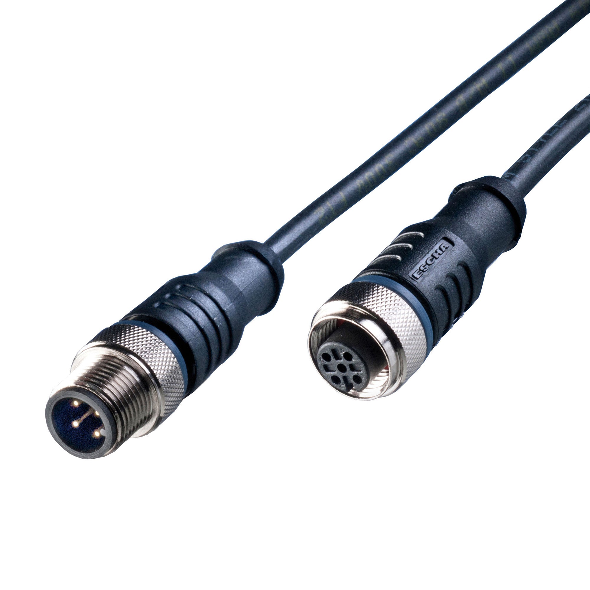 LED2WORK 200100-02, Connector, Sensor cable 4-pin, PUR, 2.5m (~8.2 ft ...
