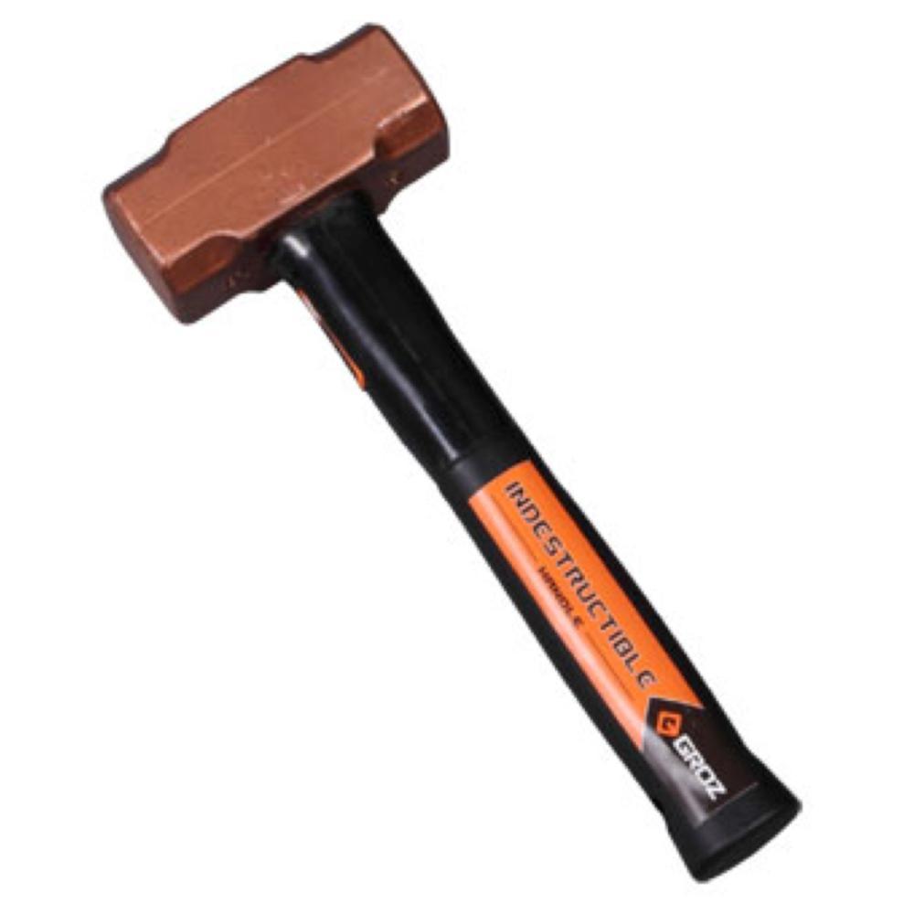 GROZ 34603; 2.5 lb Copper Sledge Hammer, 16 in. Indestructible Handle ...